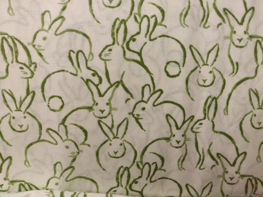 Easter Bunny Fabric, 100% Cotton, Fabric by the Yard - Etsy