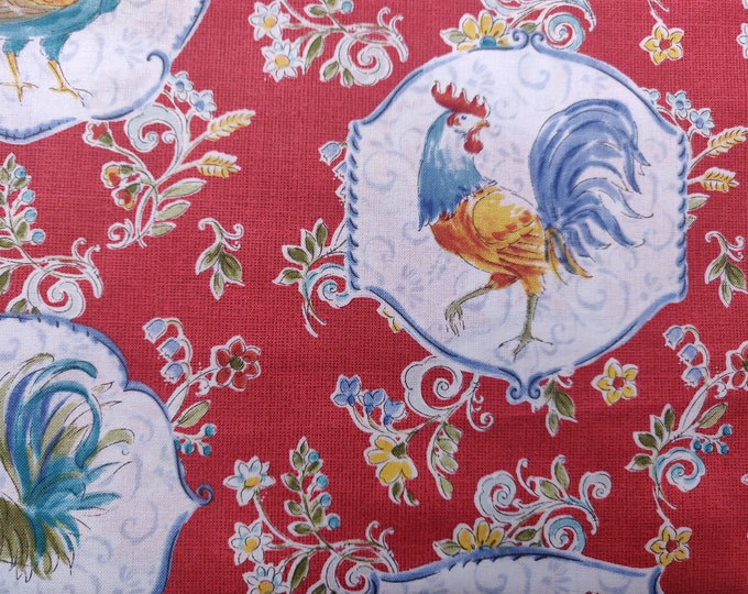 Chicken Breeds Floral Fabric Floral Fabric, Chicken Fabric, Chickens ...