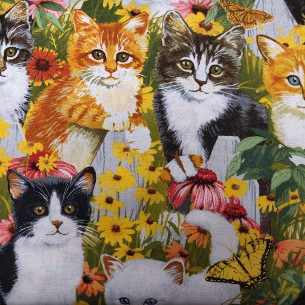 Kitten Fabric - Etsy