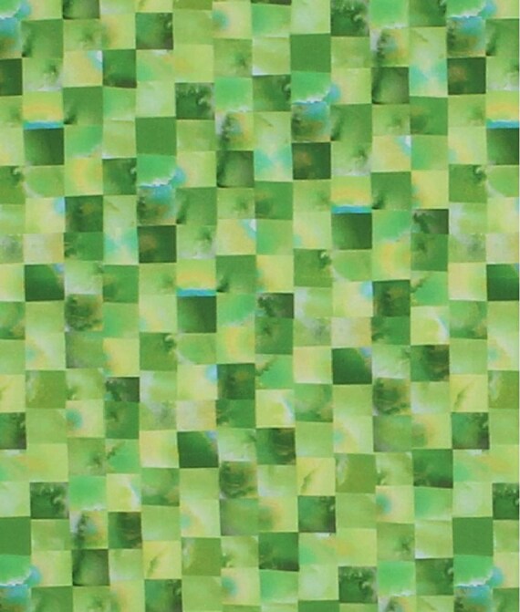 Green Pixel Fabric 100% Cotton Fabric Fabric by the Yard | Etsy