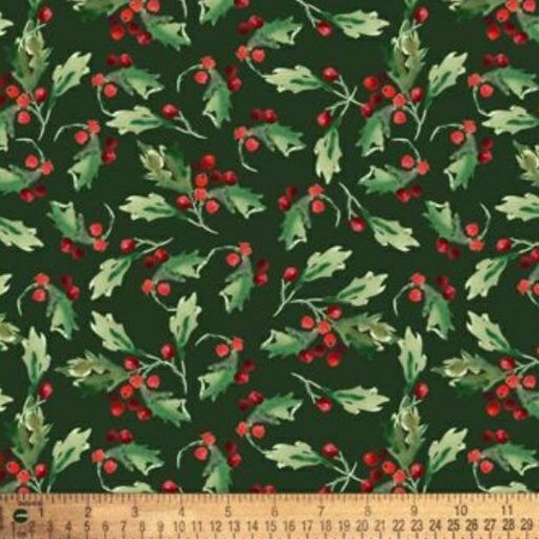Holly Berries Fabric - Etsy