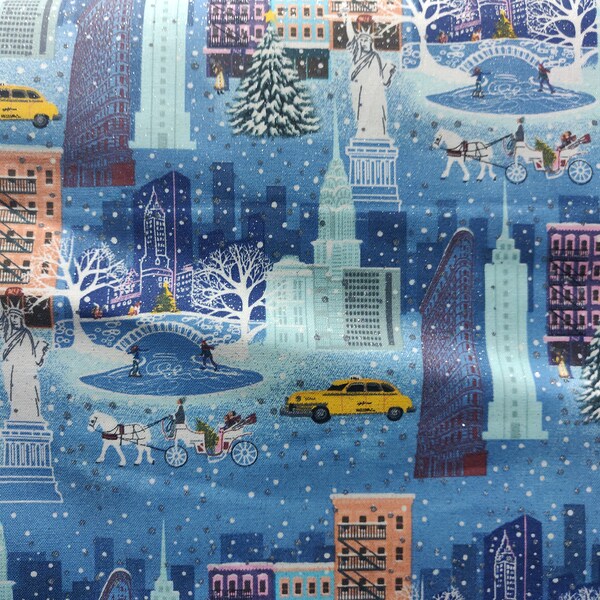 New York City Fabric by the Yard - Etsy