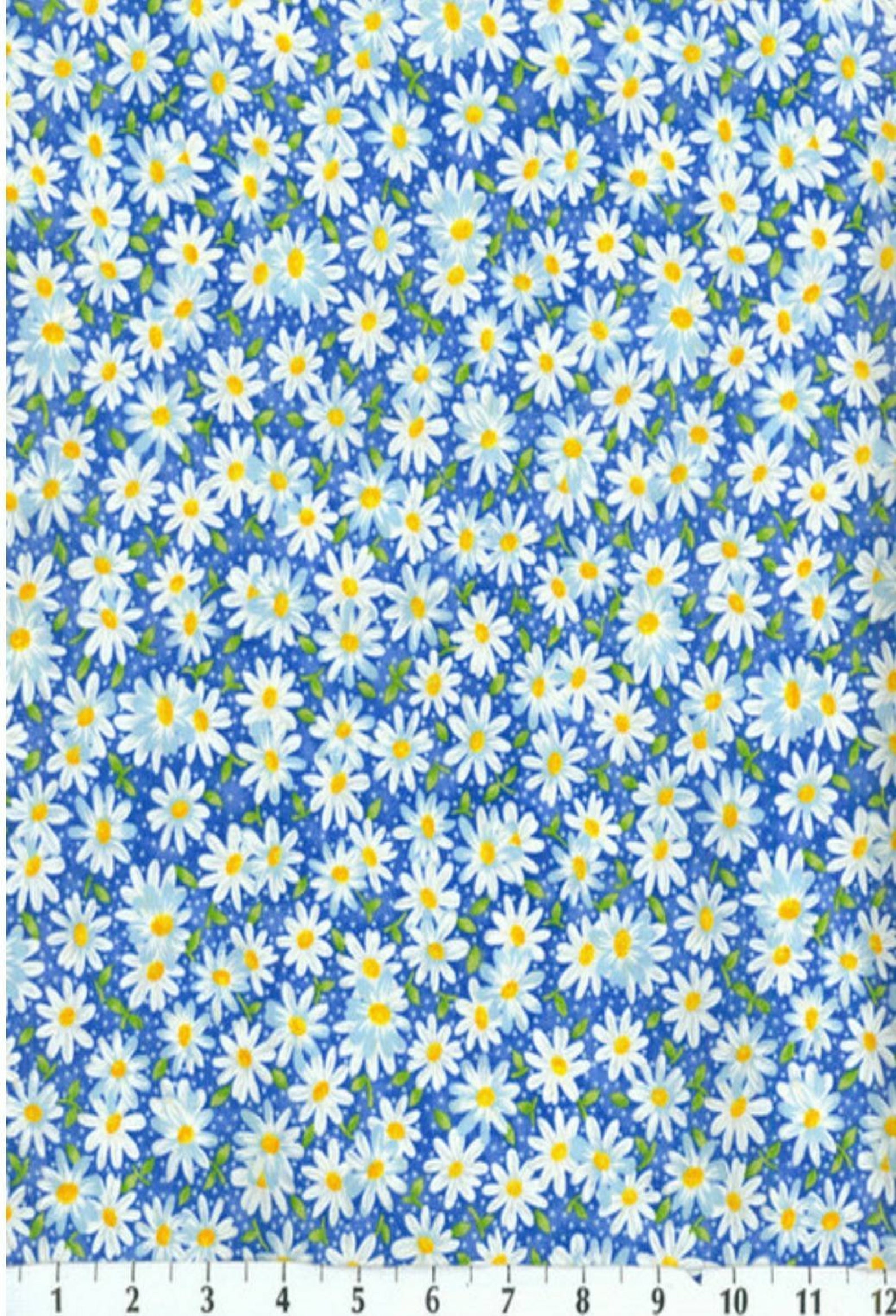 Daisies Fabric 100% Cotton Daisy Fabric Fabric by the Yard - Etsy