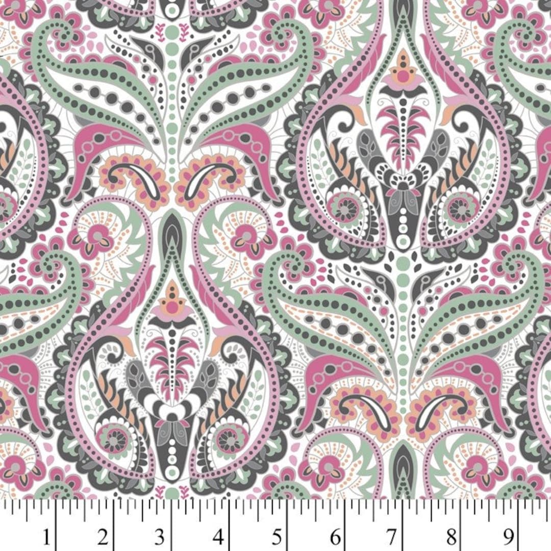 Paisley Fabric, 100% Cotton Fabric, Fabric by the Yard - Etsy