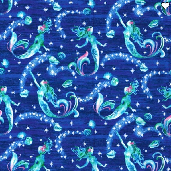 Flannel Mermaid Fabric - Etsy