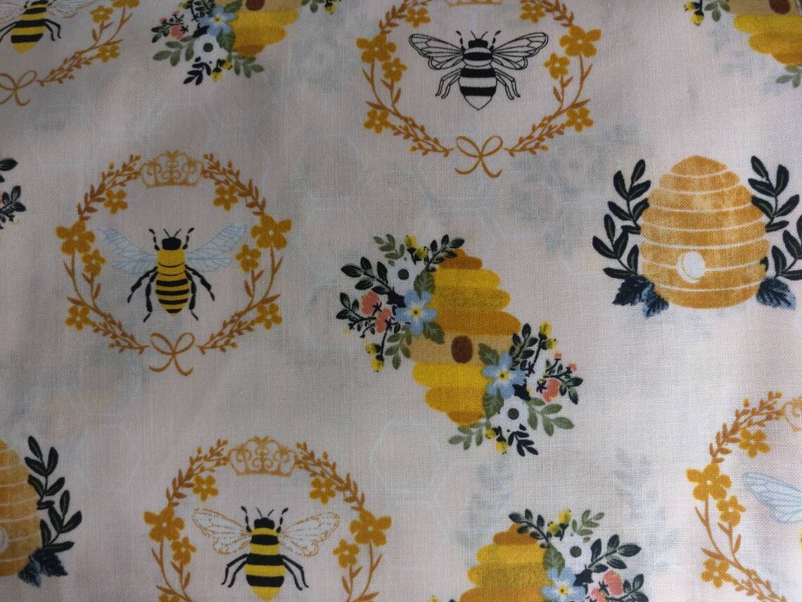 Bee Hive Fabric 100% Cotton Fabric Fabric by the Yard - Etsy