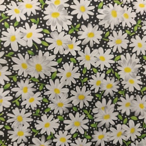 Daisies Fabric, 100% Cotton, Daisy Fabric, Fabric by the Yard, Choose ...