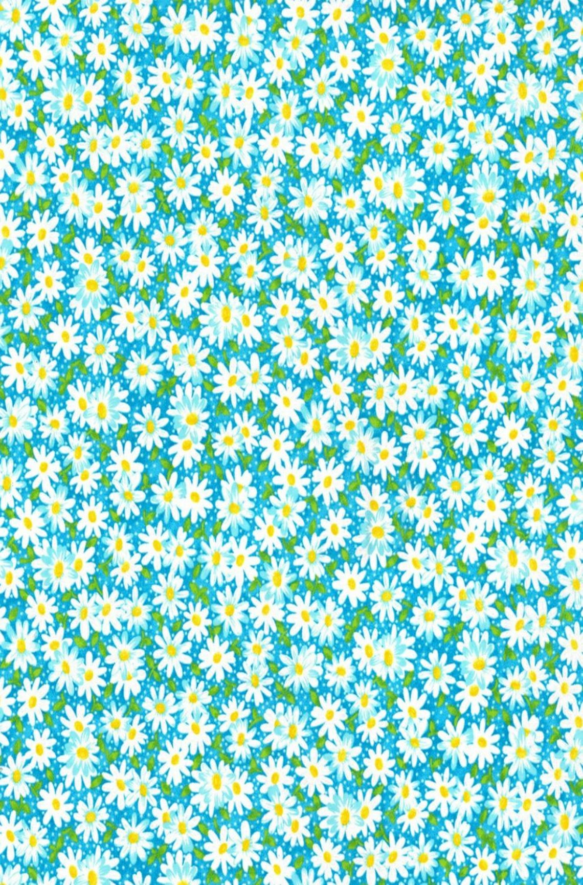 Daisies Fabric 100% Cotton Daisy Fabric Fabric by the Yard - Etsy