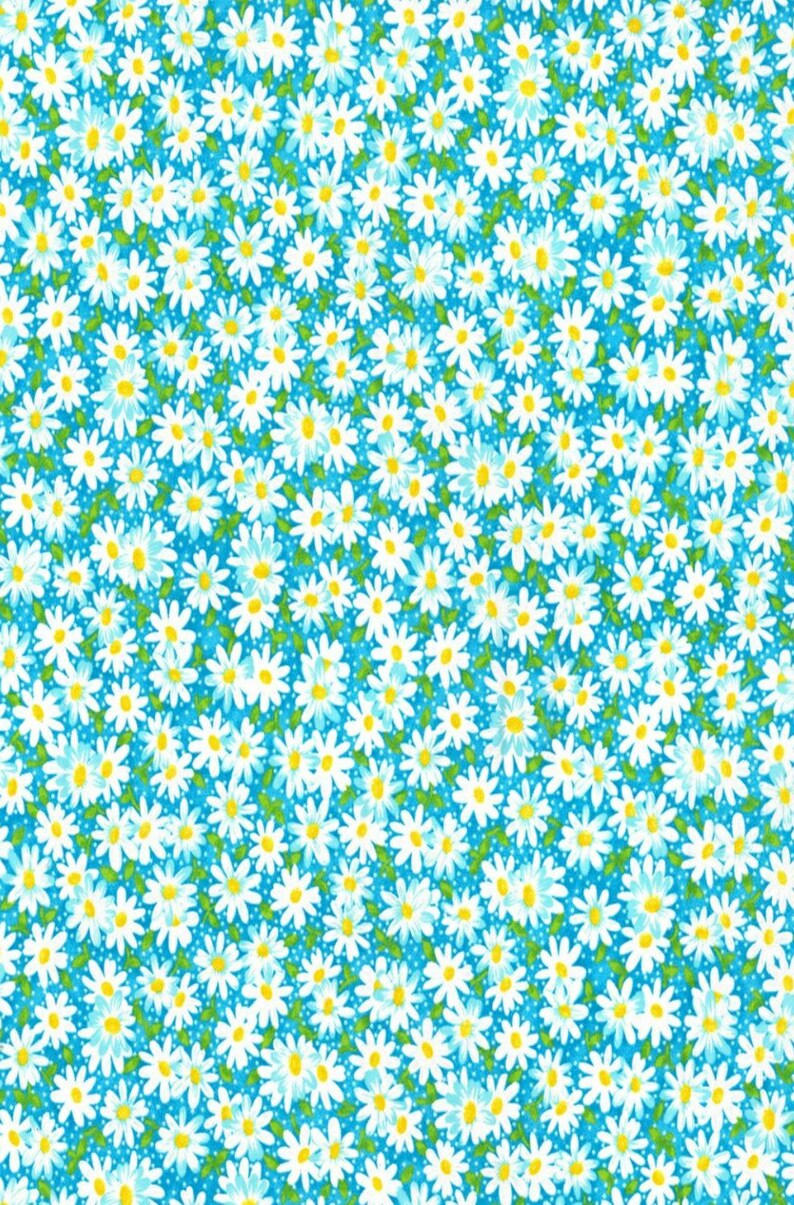 Daisies Fabric 100% Cotton Daisy Fabric Fabric by the Yard - Etsy