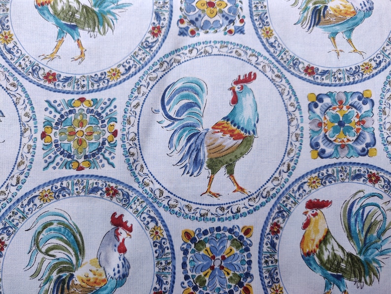 Rooster Fabric, 100% Cotton Fabric, Fabric by the Yard - Etsy