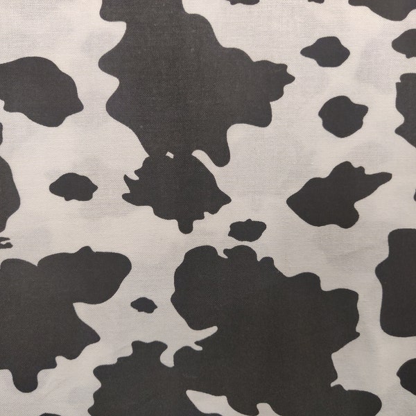 Rustic Cow Print Cotton Fabric - Etsy