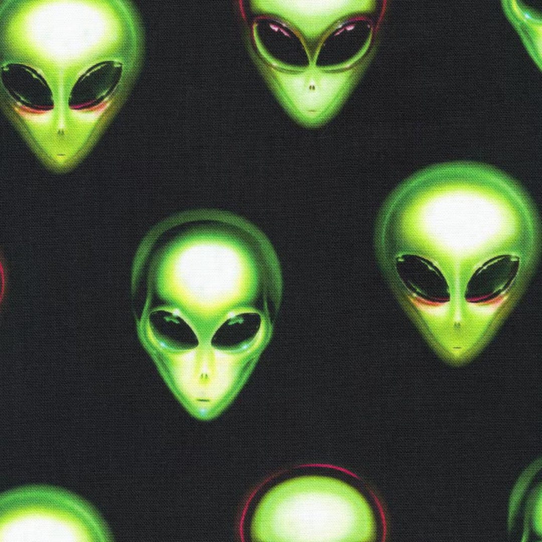 Alien Fabric, 100% Cotton, Fabric by the Yard, Choose Your Cut - Etsy