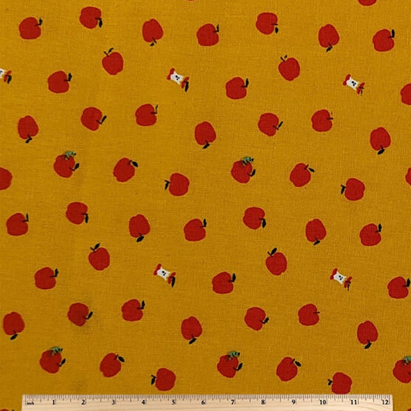 Apple Fabric - Etsy UK