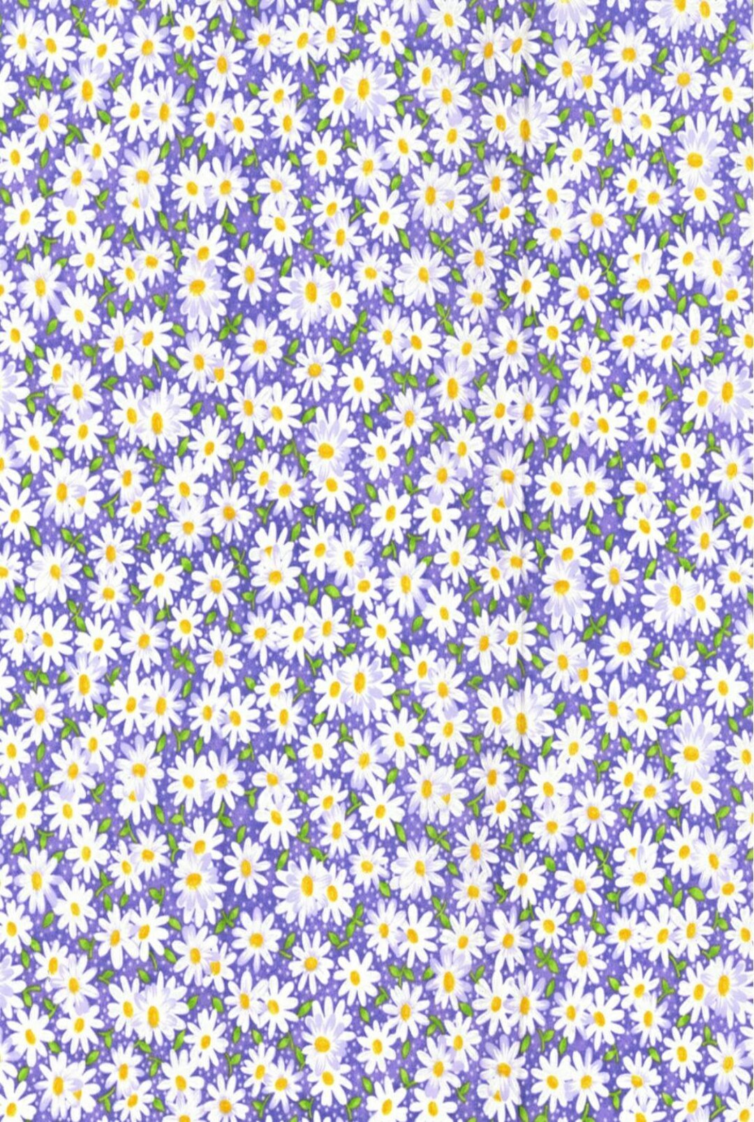 Daisies Fabric, 100% Cotton, Fabric by the Yard - Etsy