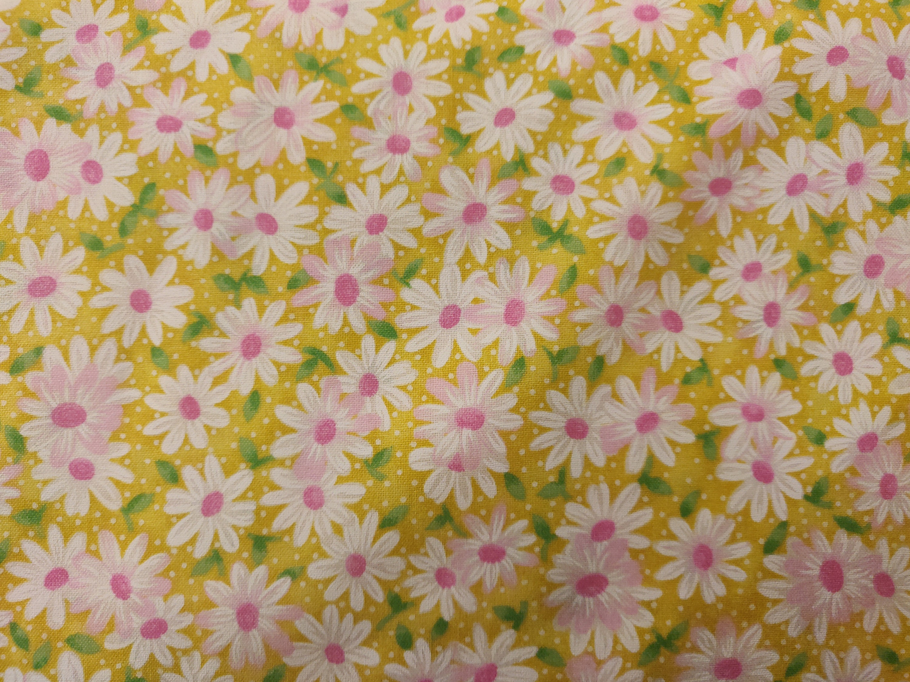 Daisies Fabric, 100% Cotton, Daisy Fabric, Fabric by the Yard, Choose ...