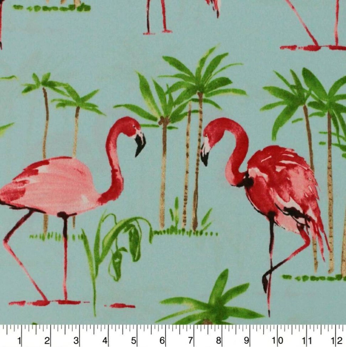 Flamingo Indoor/outdoor Fabric 100% Polyester Fabric by the - Etsy