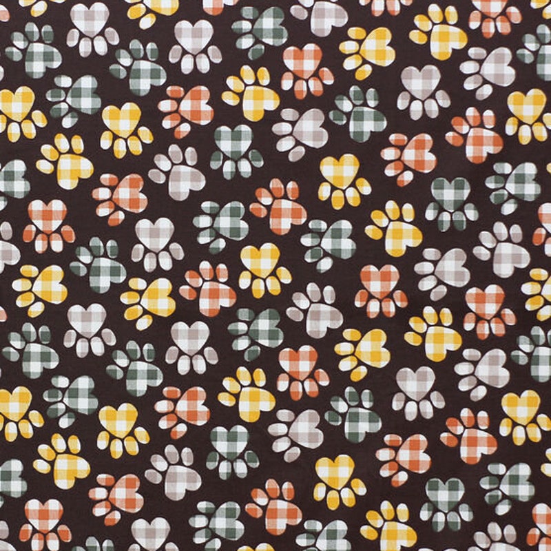 Paw Print Fabric - Etsy