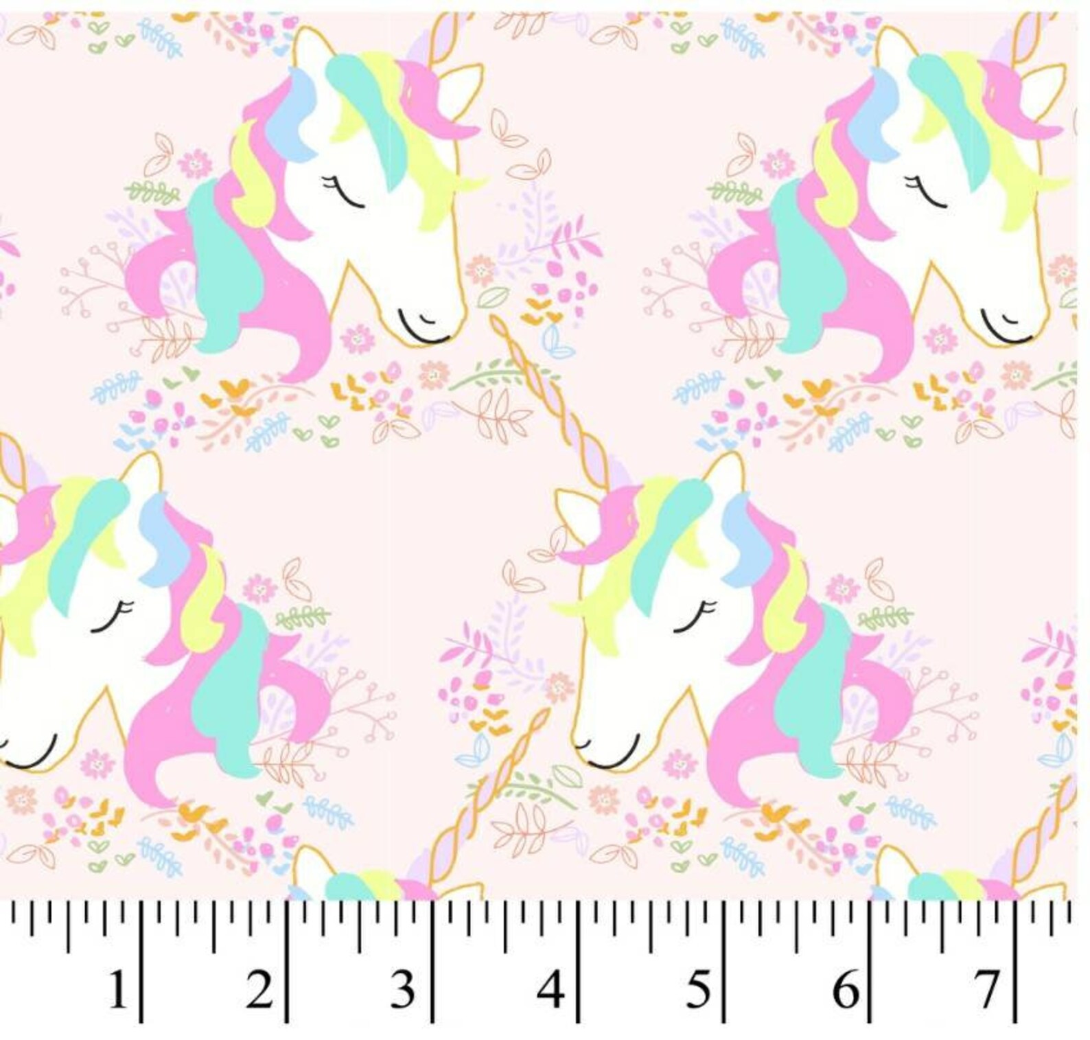 Unicorn Fabric 100% Cotton Fabric by the Yard Choose Your - Etsy