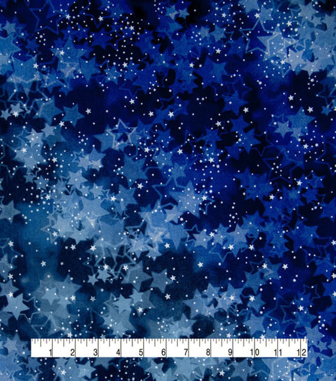 Blue Stars Fabric, 100% Cotton Fabric, Fabric by the Yard - Etsy
