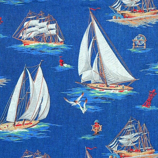 Sailboat Fabric - Etsy