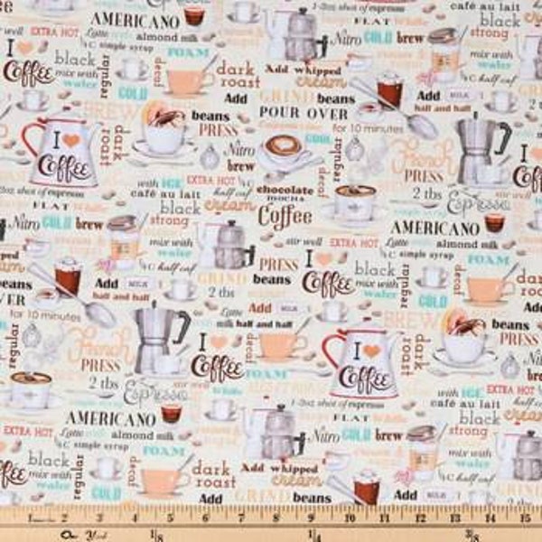 Coffee Fabric - Etsy
