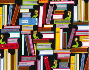 Bookworm Fabric - Etsy