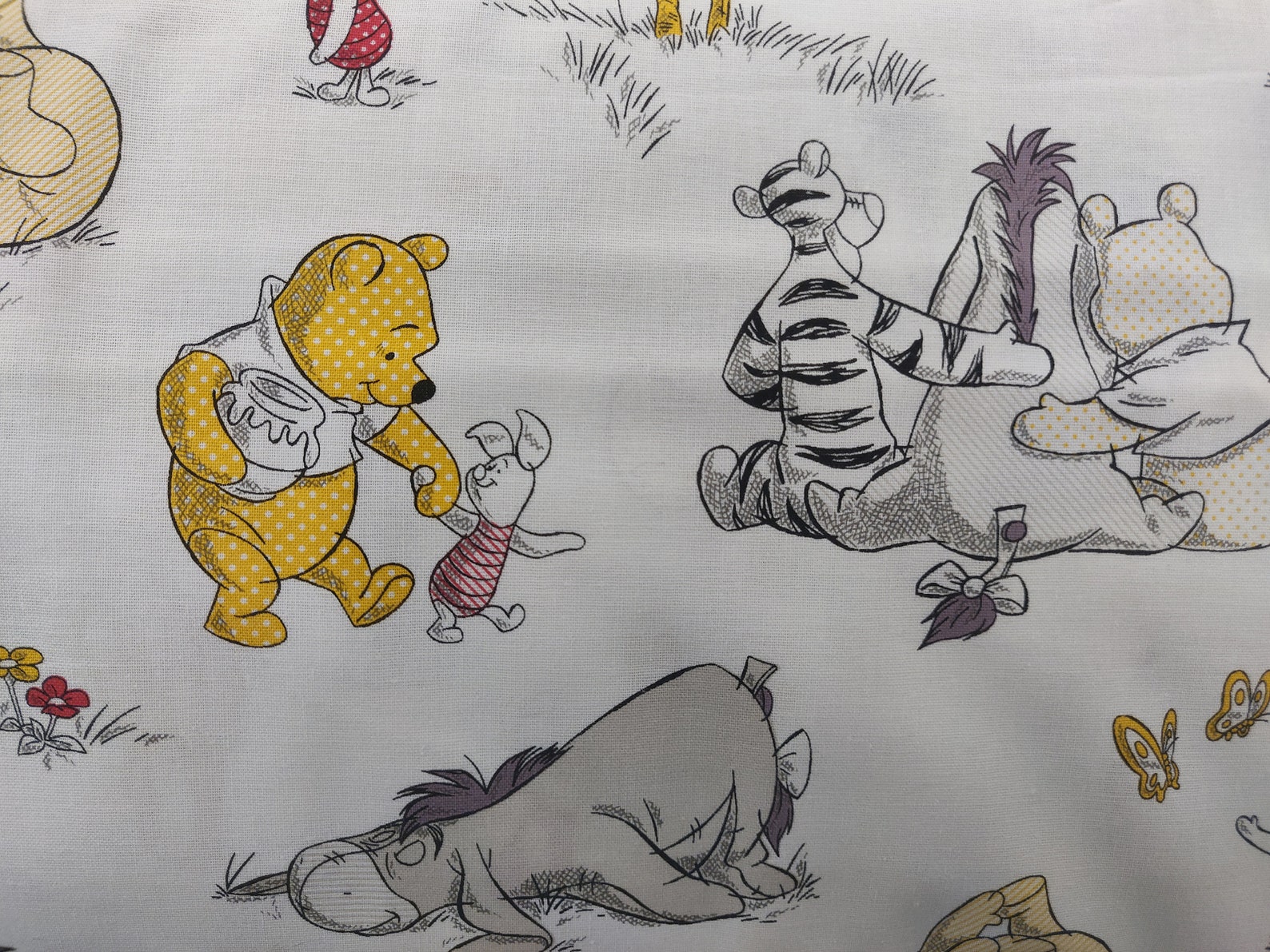 Winnie the Pooh Fabric, Togetherish, 100% Cotton, Fabric by the Yard ...