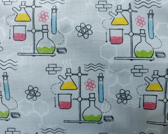 Science Fabric Chemistry Lab Modern Girl by Heatherdutton Science Lab ...