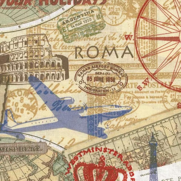 Travel Fabric - Etsy