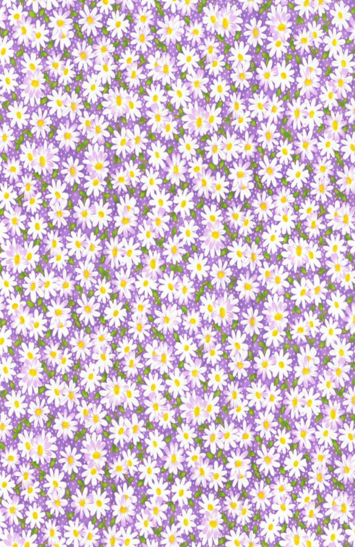 Daisies Fabric 100% Cotton Daisy Fabric Fabric by the Yard | Etsy