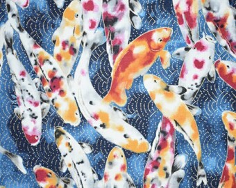 Koi Fish Fabric | Etsy