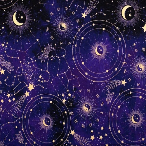 Celestial Fabric 100% Cotton Fabric Fabric by the Yard - Etsy