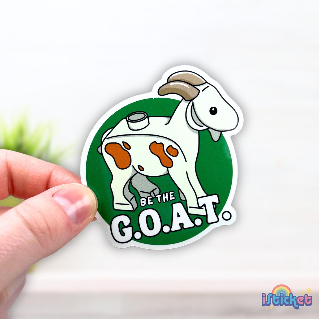 GOAT Vinyl Sticker | Brick Animal Sticker | Glossy Die Cut Sticker - Etsy