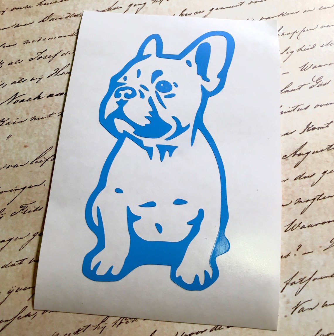 French Bulldog Vinyl Decal Frenchie Decal French Bulldog - Etsy UK