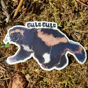 Gulo Gulo - Wolverine - Alaska Nature Wildlife Art Sticker - Etsy
