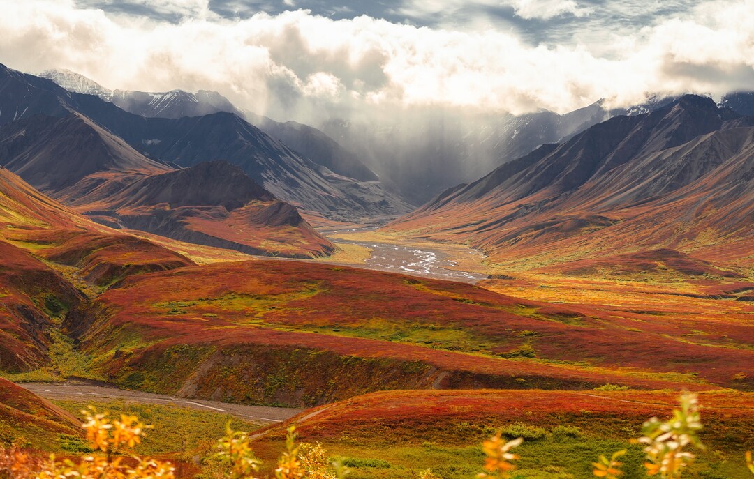 Fall Color on the Tundra - Thoroughfare River - Fine Art Photographic ...