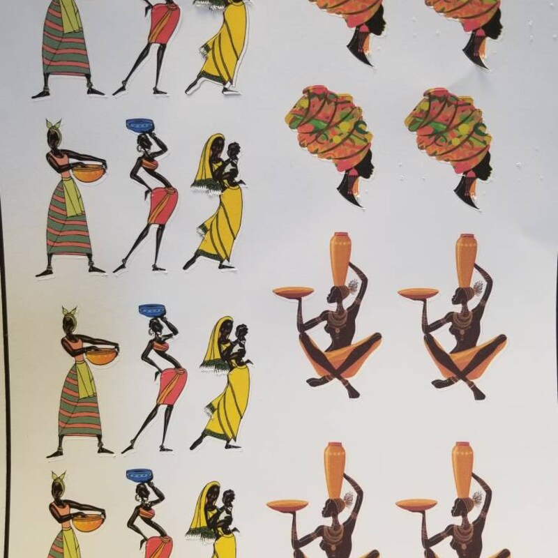 African Stickers - Etsy