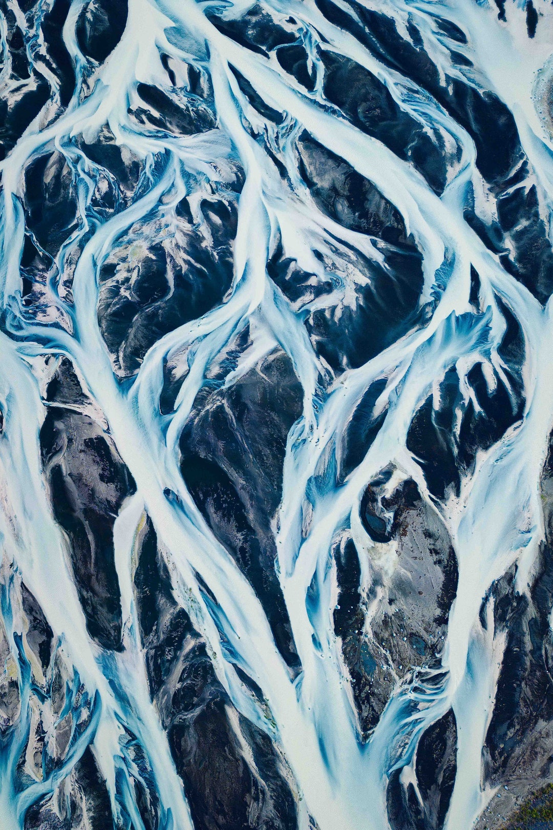 Rivers of Ice: Digital Photograph of Glacial Rivers in Iceland - Etsy