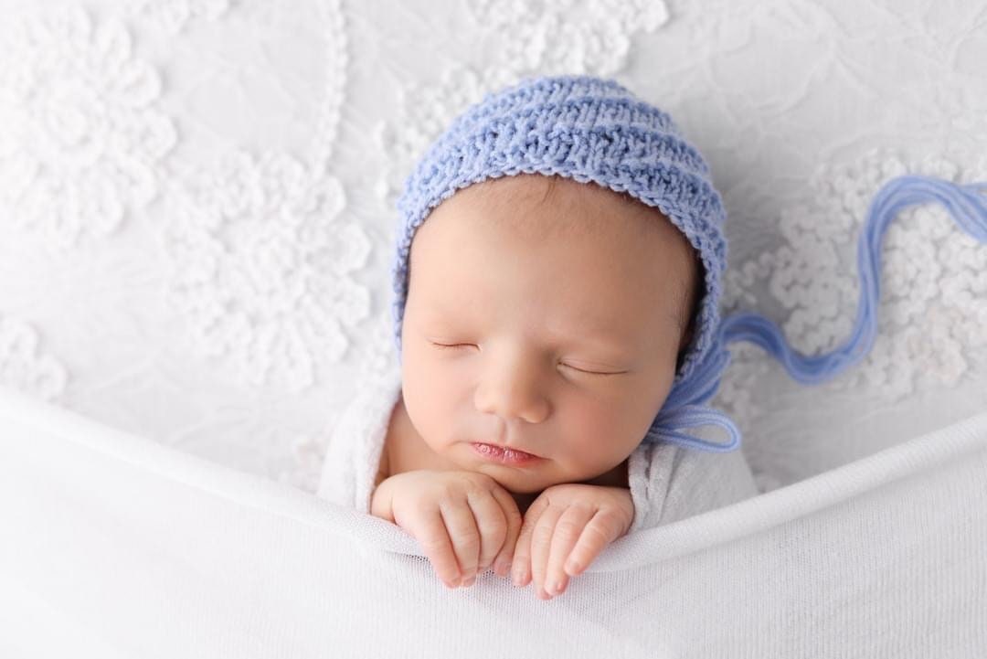 Blue Bonnet ,light Blue Newborn Bonnet ,newborn Blue Bonnet ,light Blue ...
