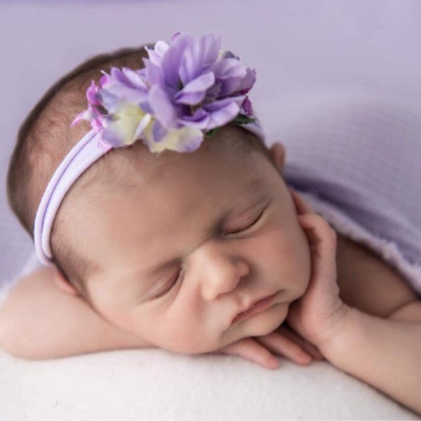 Lilac Baby Headband - Etsy