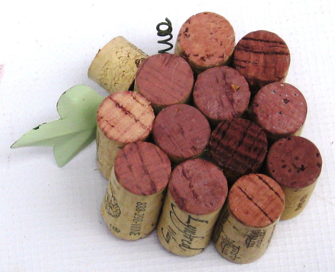 Apple decor Wine cork apple recycled wine corks autumn - Etsy Polska