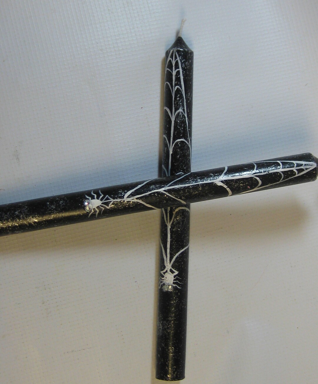 Spider Taper Candles, Pair of Two Spider in Web Candles, Halloween ...