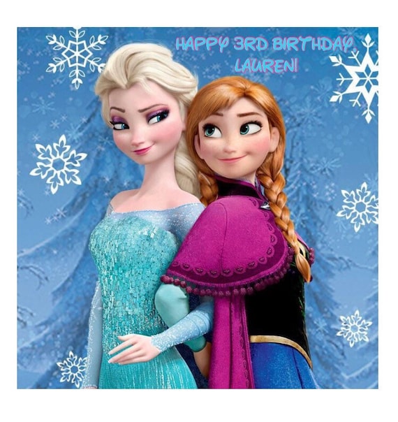 Frozen Edible Cake Topper