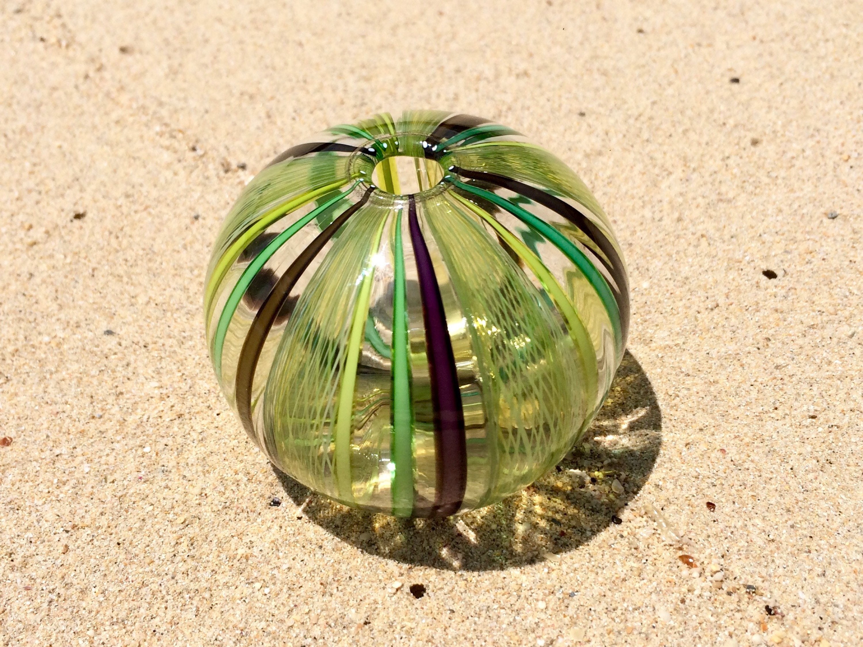 Sea Urchin Hand Blown Glass Glass Sculpture Blown Glass Etsy