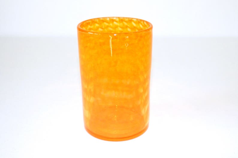 Orange Drinking Glass - Etsy