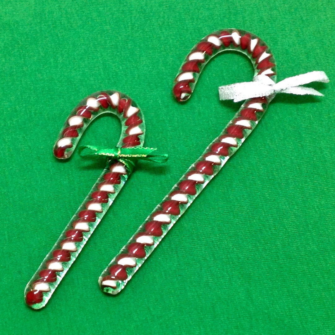 Glass Candy Cane Ornament - Etsy