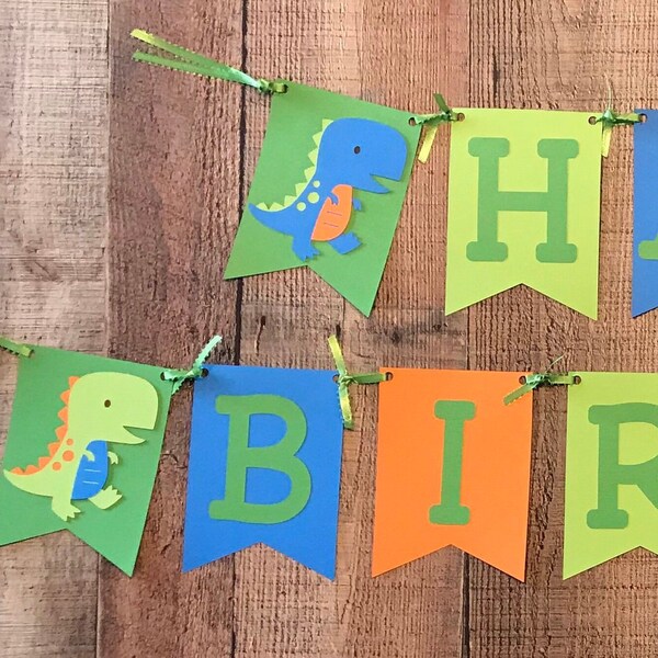 Dinosaur Banner - Etsy
