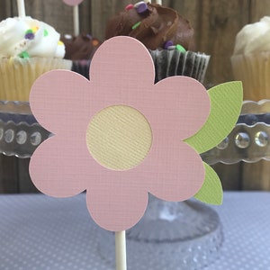 Flower Cupcake Toppers - Etsy