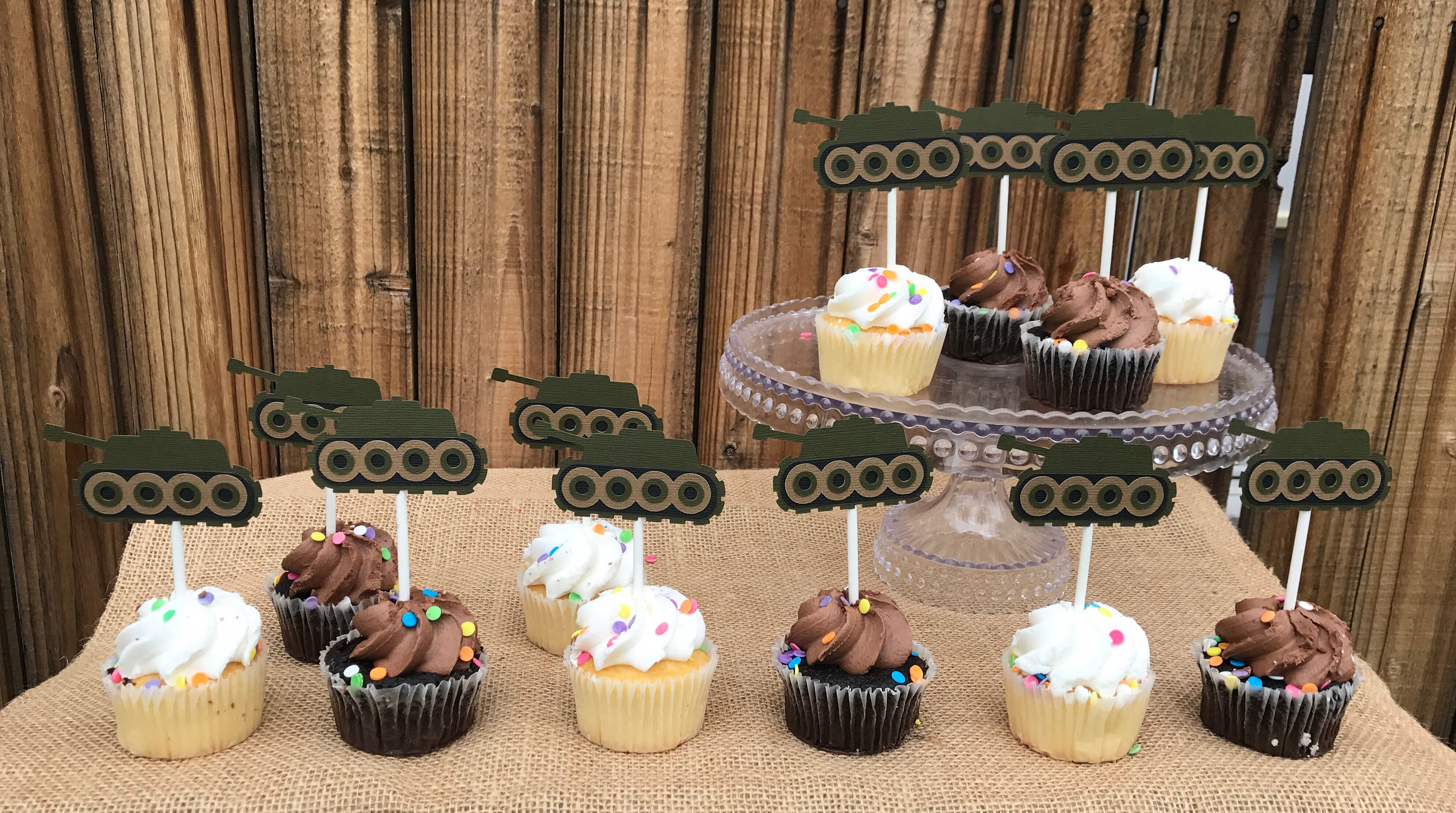 Army Cupcake Toppers - Etsy