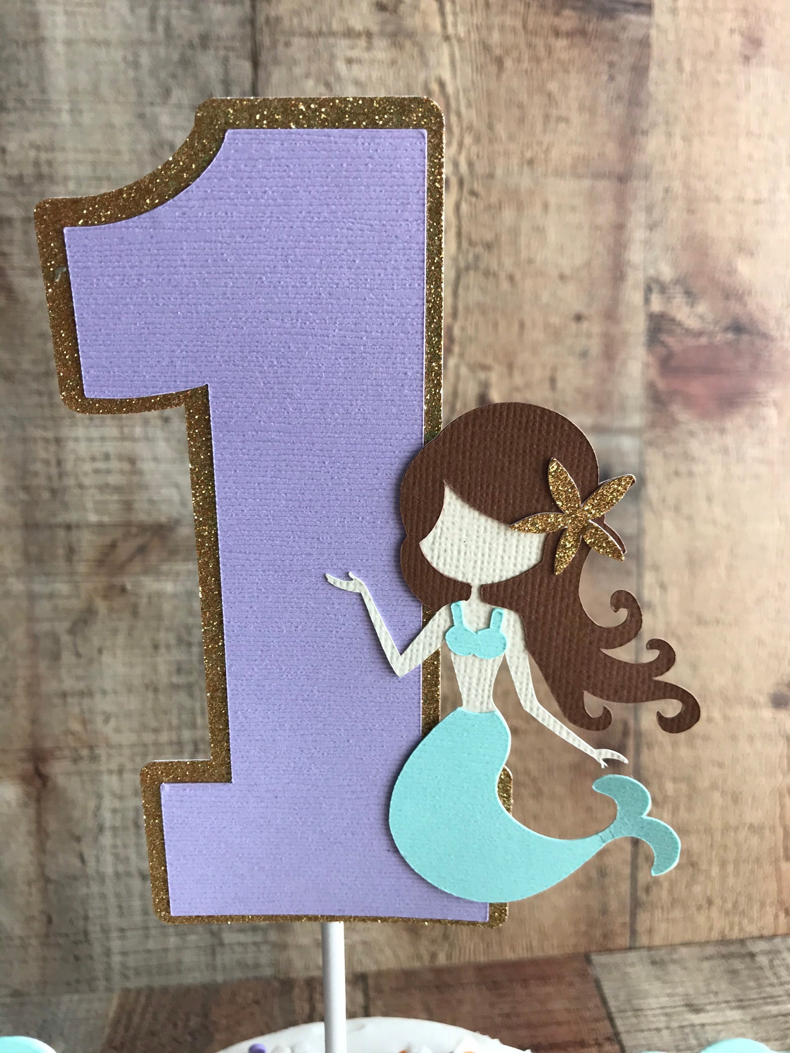 Mermaid Cake Topper - Etsy